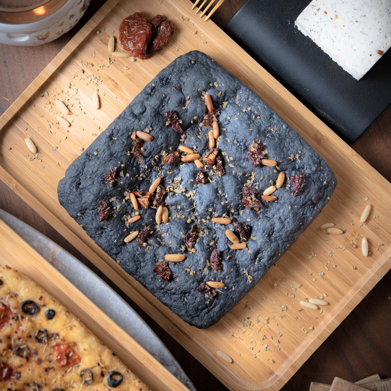 Whole Charcoal Focaccia Bread – Pamchal